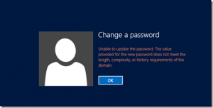 [Solved] unable to update the password. The value provided for the new ...